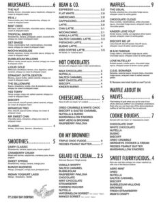 Menu – Sweet Diner